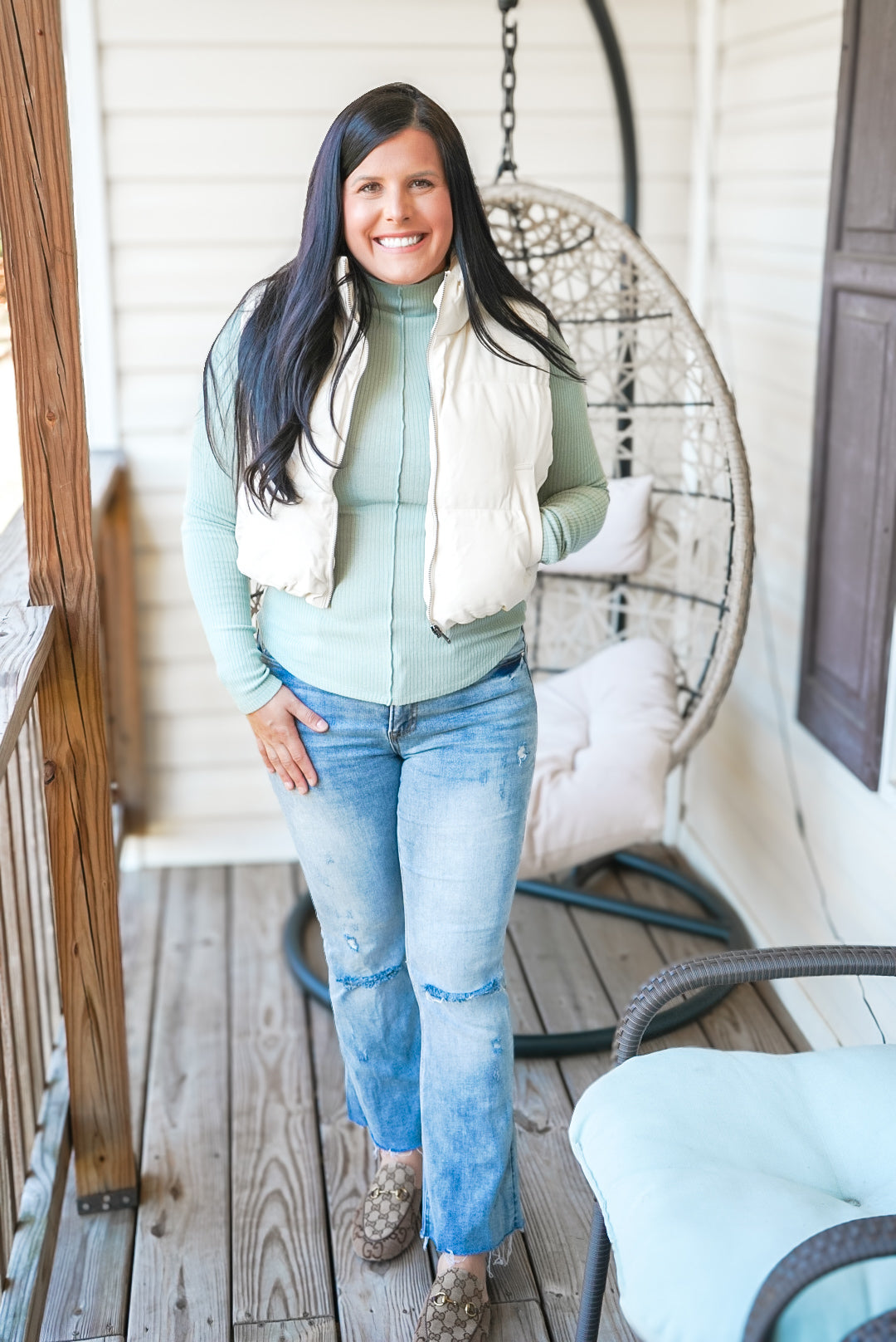 Cream Puffer Vest – Gregory Lane Boutique